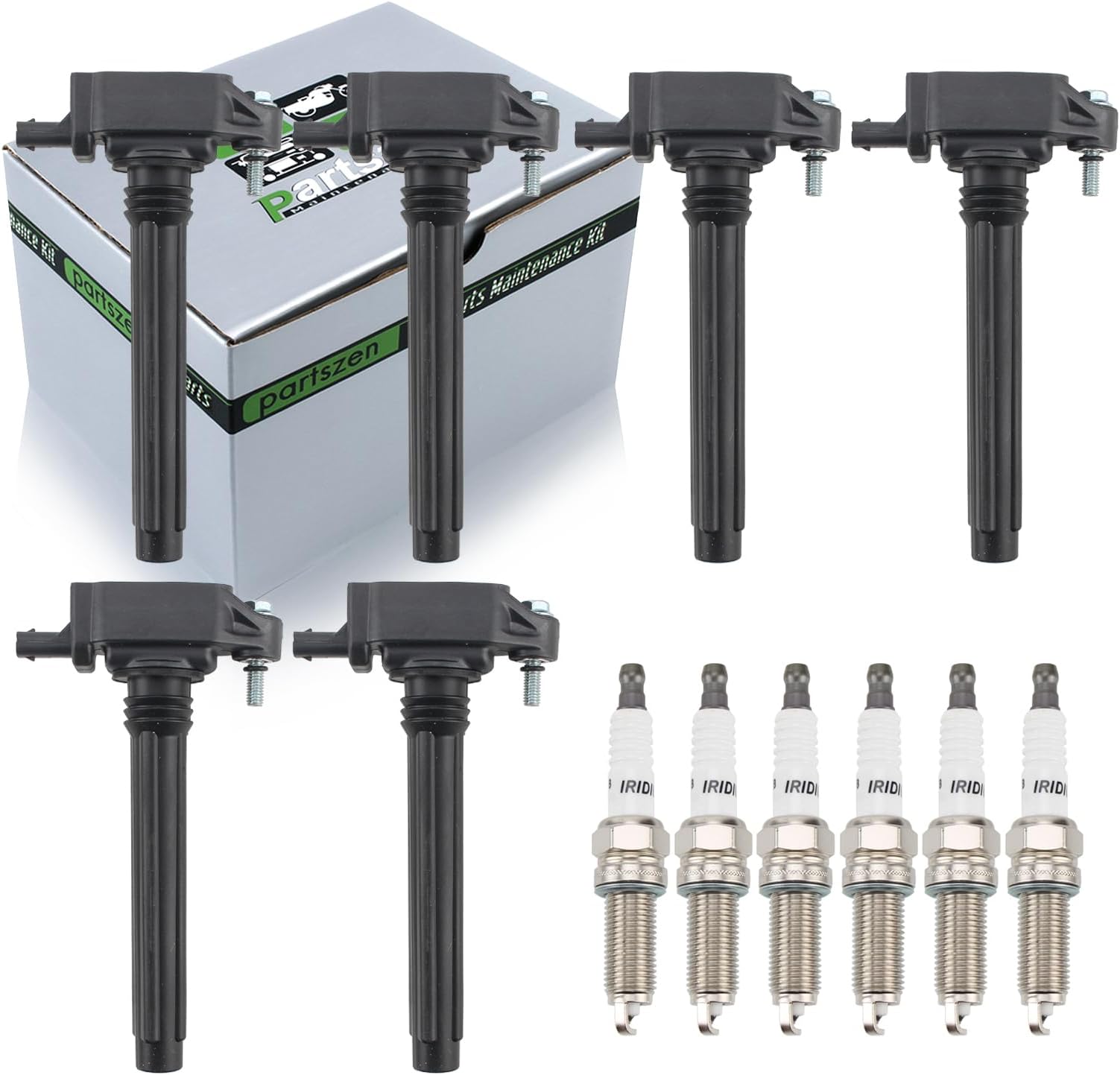 partszen UF648 Ignition Coils Spark Plugs for Chrysler 200 300 Town ...