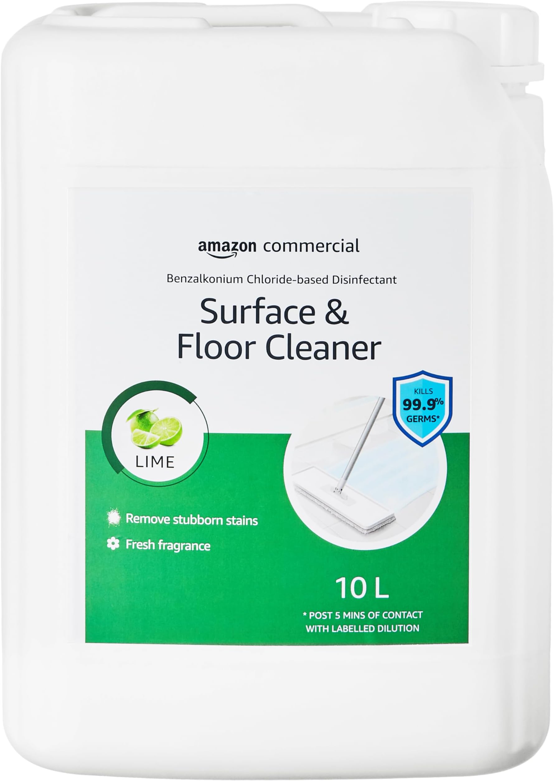 AmazonCommercial Surface & Floor Cleaner - Lime, 10 L pack : Amazon.in ...