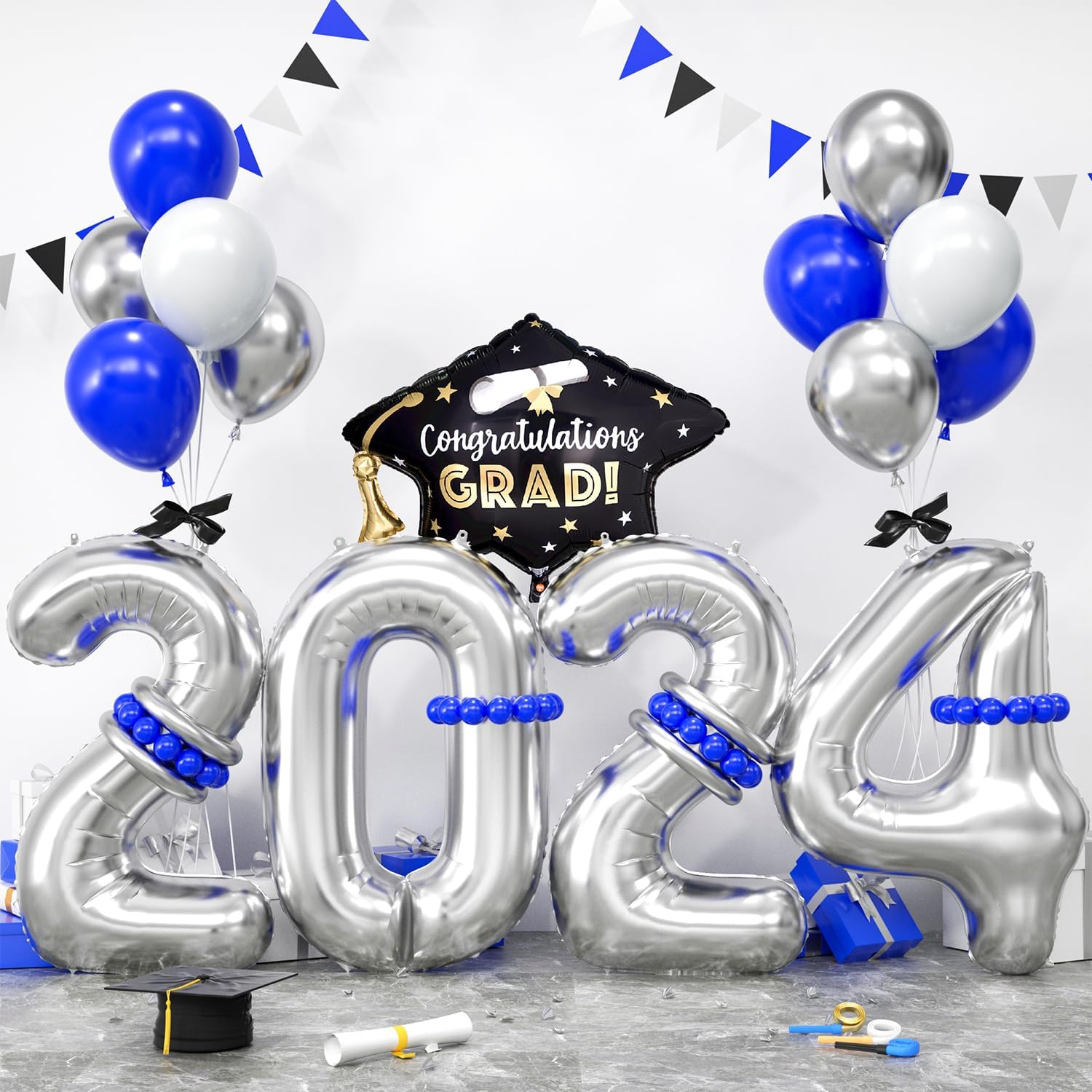 Amazon.com: Graduation Decorations 2024, Graduations Balloon 2024 with ...