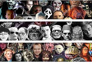 Amazon.com: Horror Movie Edible Image Edible Cake 3 Border Side Strips ...