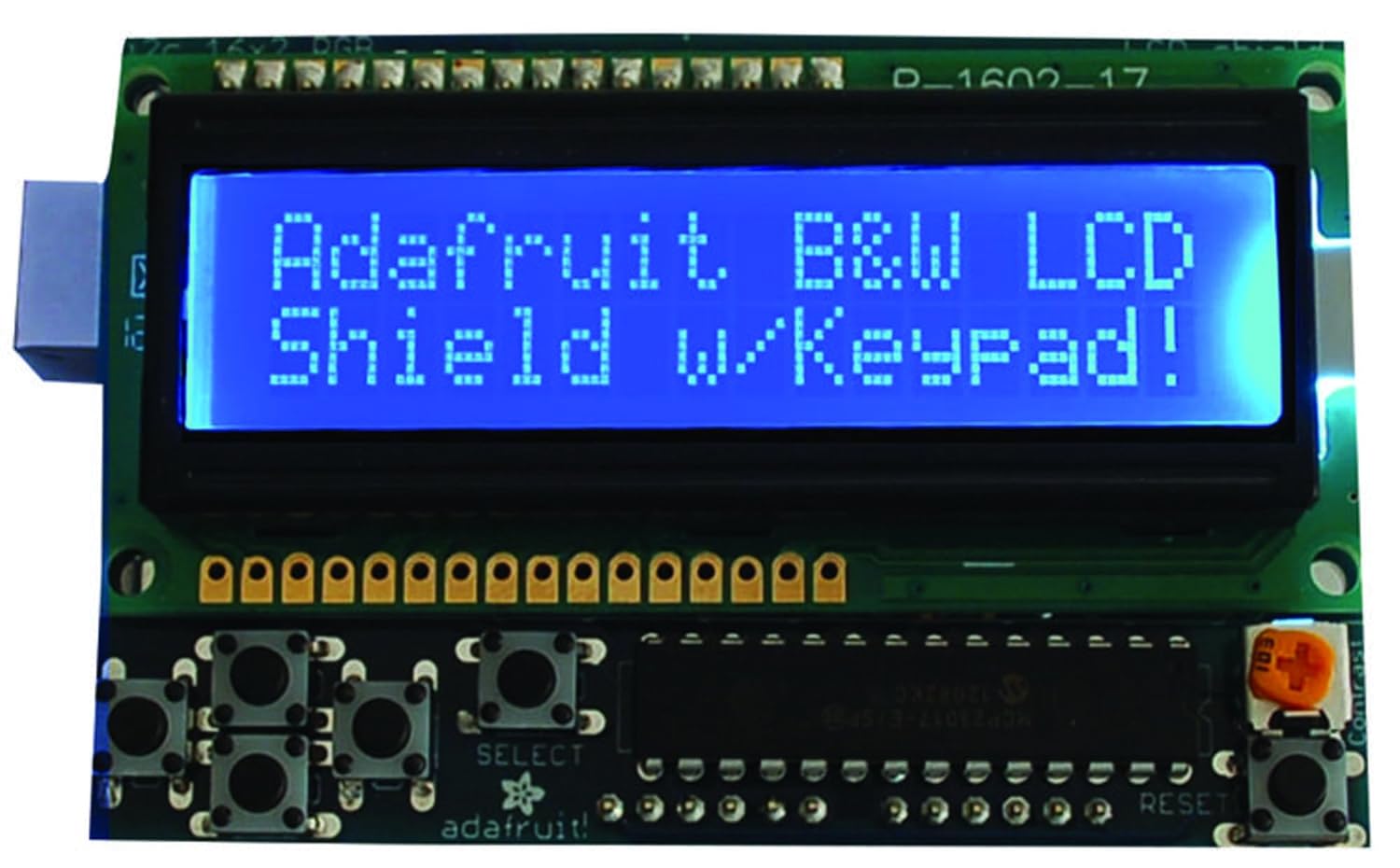 Amazon.com: Adafruit 772 LCD Shield Kit 16x2 Character Display - Uses ...