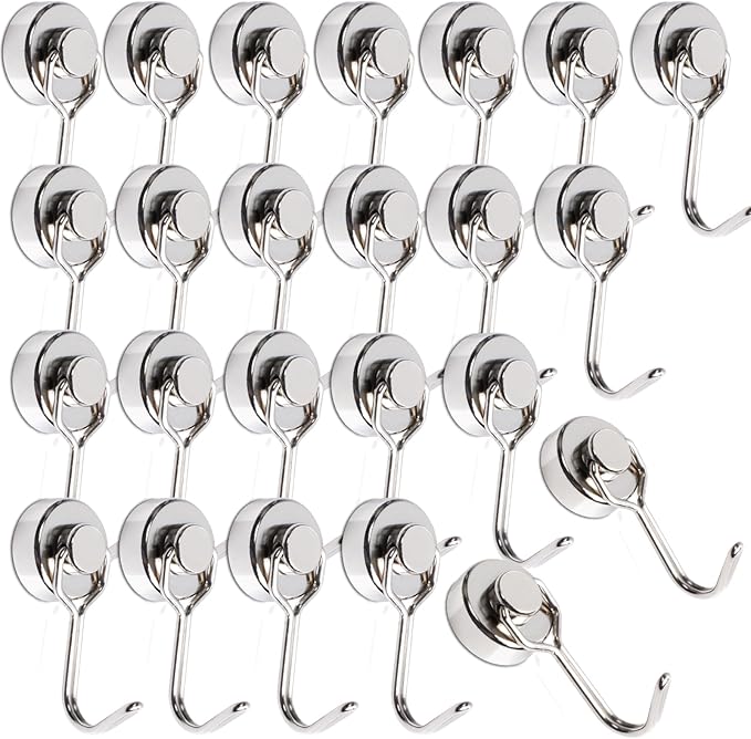 Amazon.com: MAGXCENE 24 Pack Swivel Swing Magnetic Hooks, Strong ...