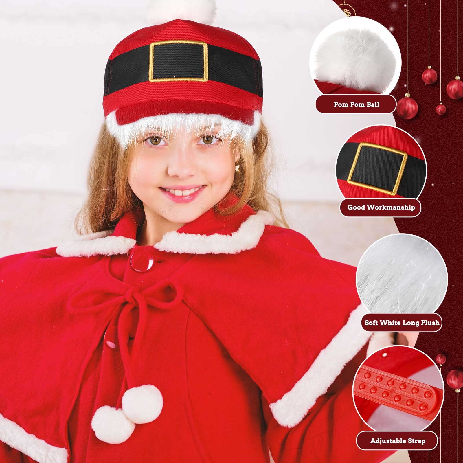 Santa Baseball Cap Unisex Christmas Hats Vintage Christmas Baseball ...