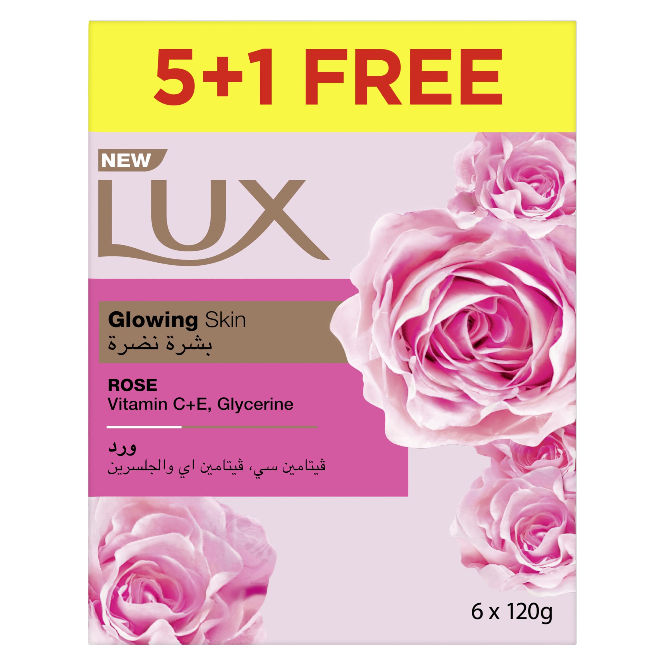 Buy Lux Perfumed Bar Soap Soft Rose, 6 x 120 gm Online at desertcartIreland