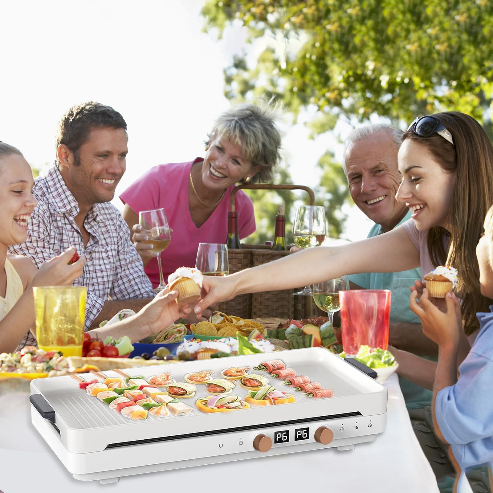 1800W Portable Induction Cooktop, 8 Gear Control Double Induction ...