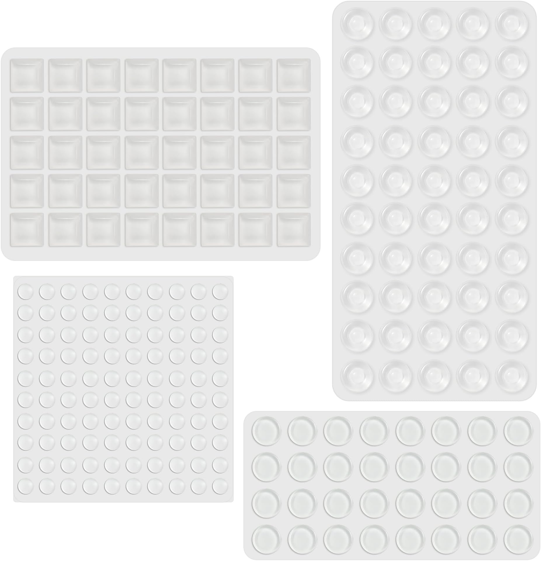 300 Pieces Clear Rubber Feet Adhesive Door Bumpers Pads Sound Dampening ...