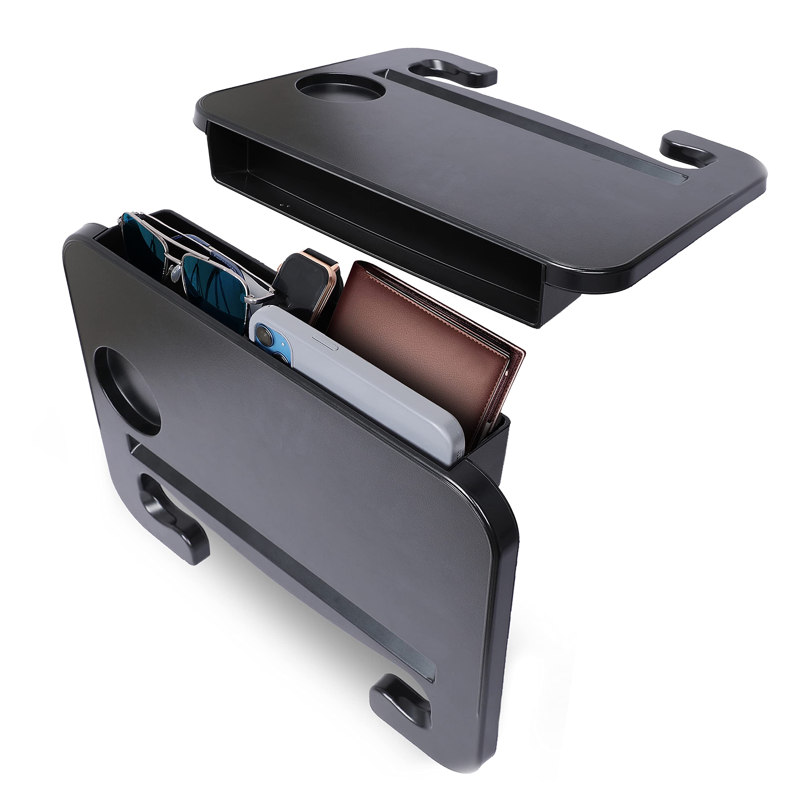 Amazon.com: EcoNour 3-in-1 Steering Wheel Tray with Car Seat Gap Filler ...