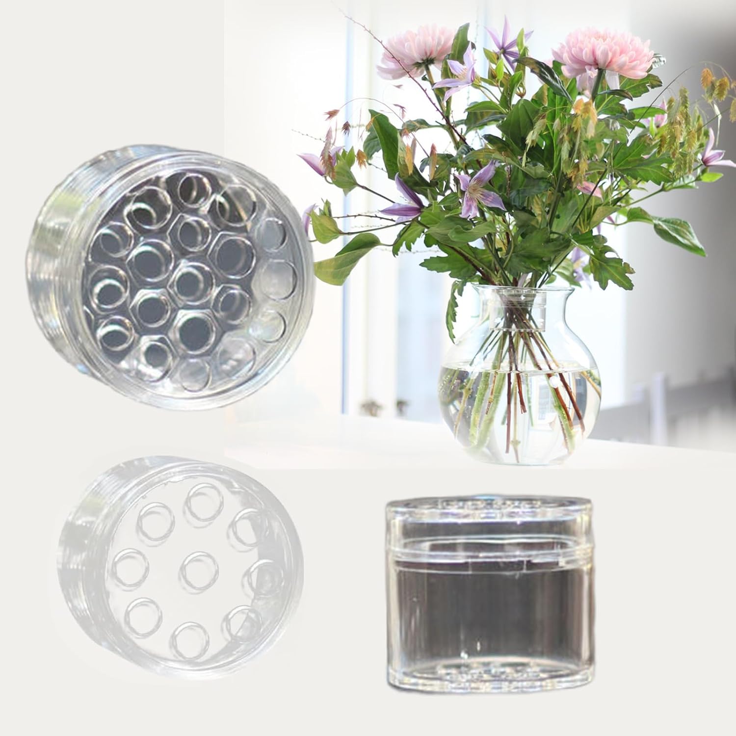 Amazon.com: Clear Spiral Ikebana Stem Holder, Flower Stem Twister, DIY ...