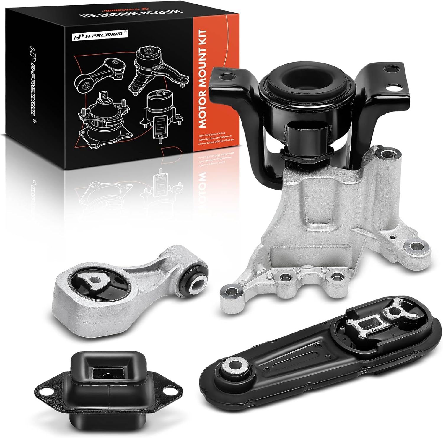 Amazon.com: A-Premium 4PCS Engine Motor Mount Transmission Mount and ...