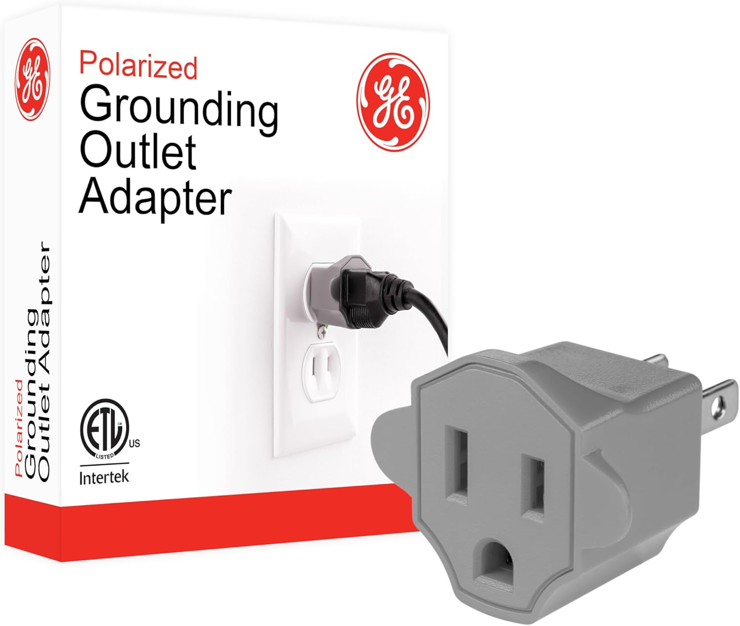 Amazon.com: GE home electrical Polarized Grounding Outlet Adapter, Turn ...