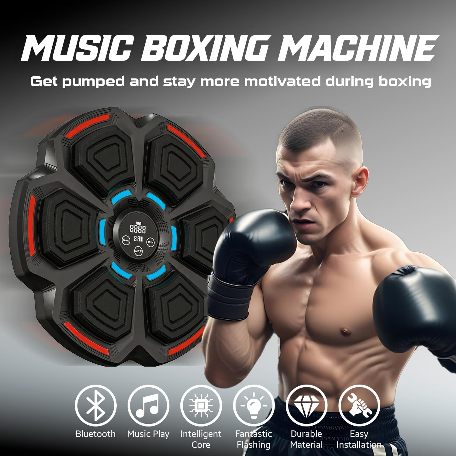 Musical Punch Bag Music Boxing Machine Wall Mount | Interactive ...