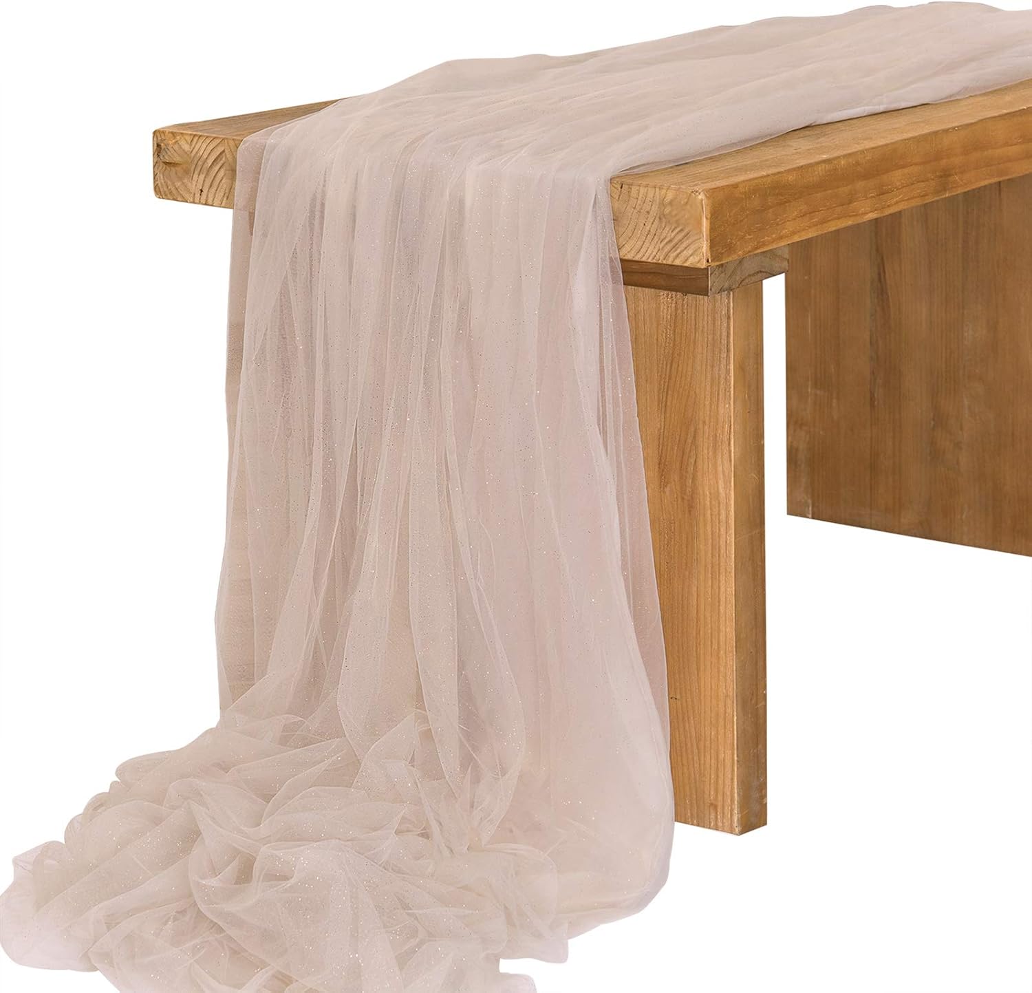 Amazon.com: Ling's moment 30x195 inch Extra Long Tulle Table Runner for ...