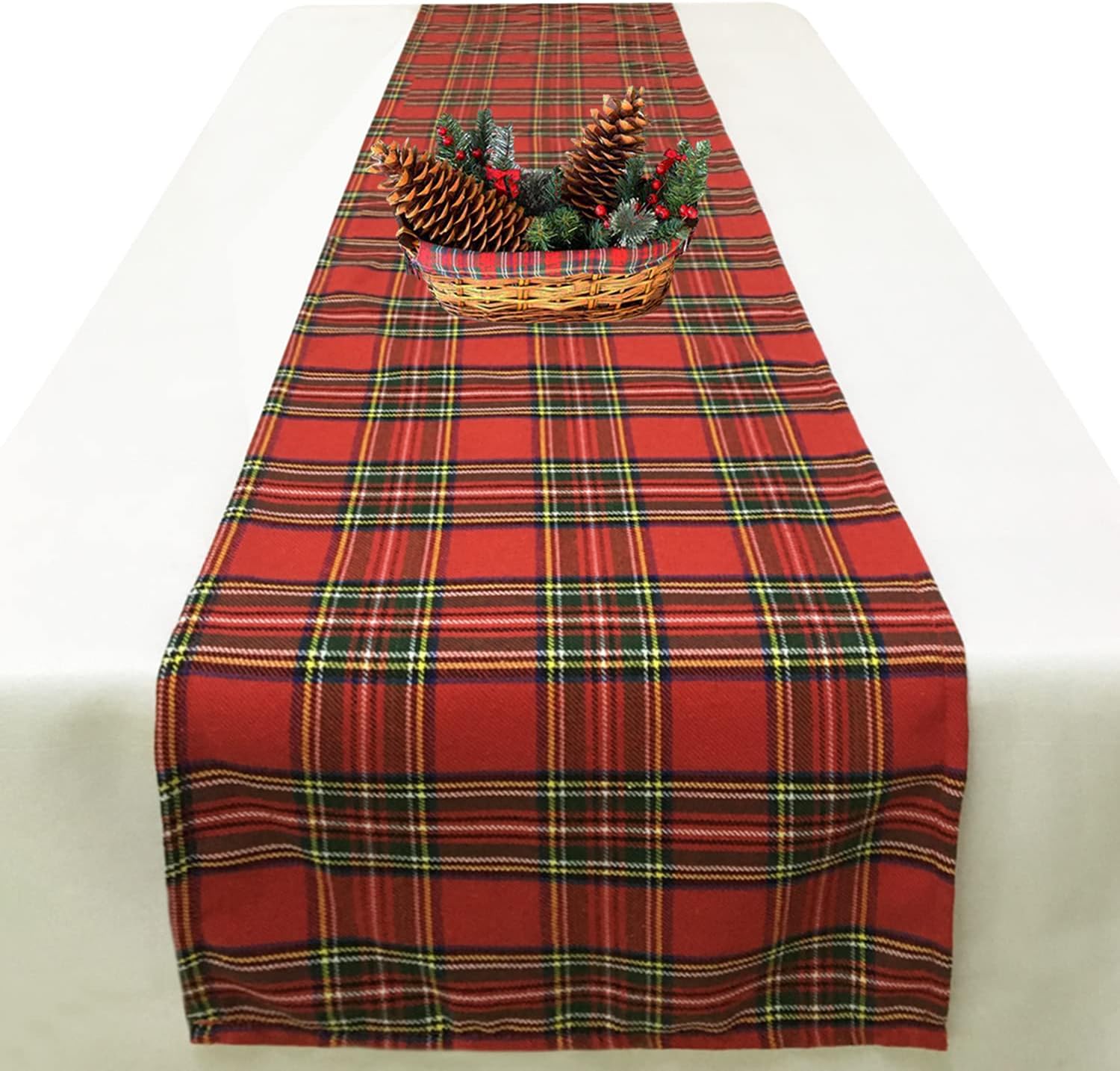 Amazon.com: Marilee Home Highland Red Tartan Plaid Reversible Black ...