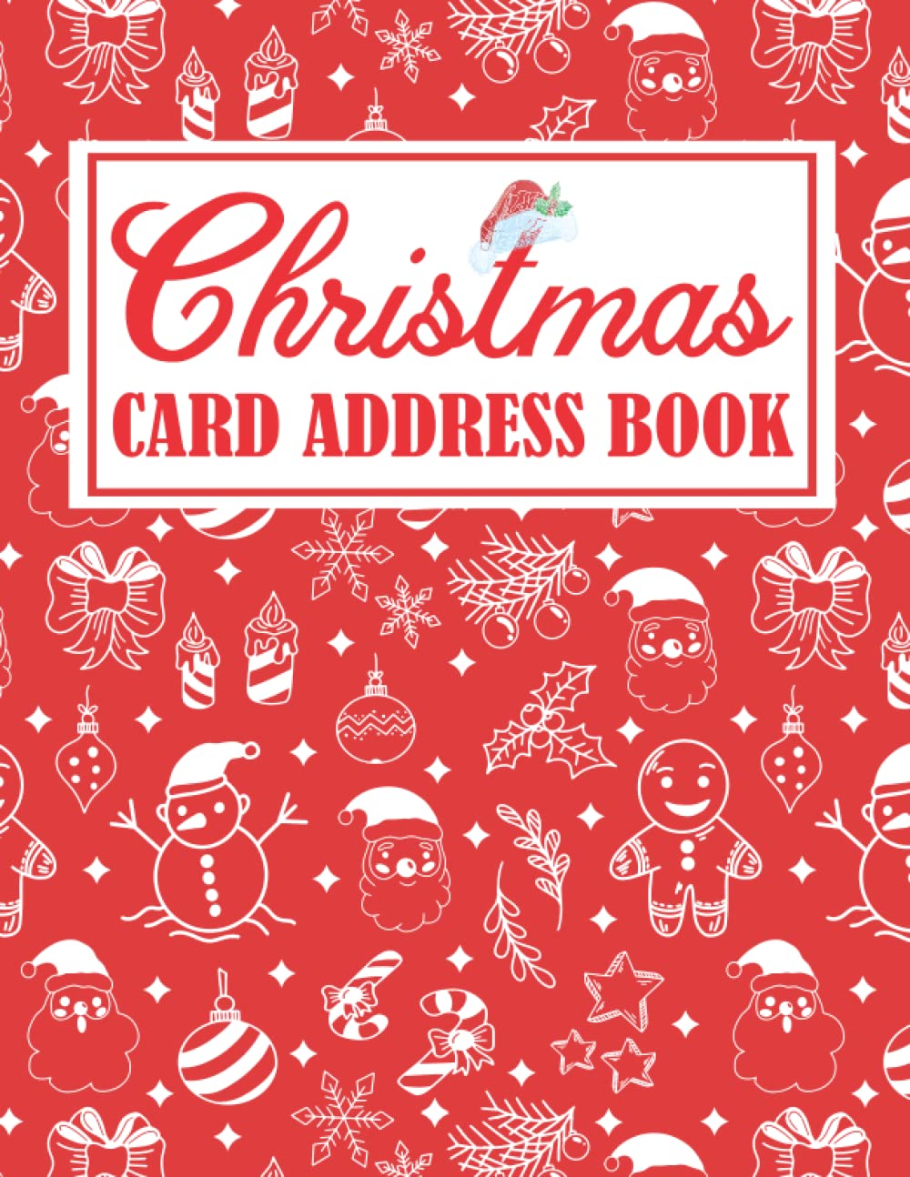 Christmas Card Address Book: Large Print Mailing Address Log Book and ...