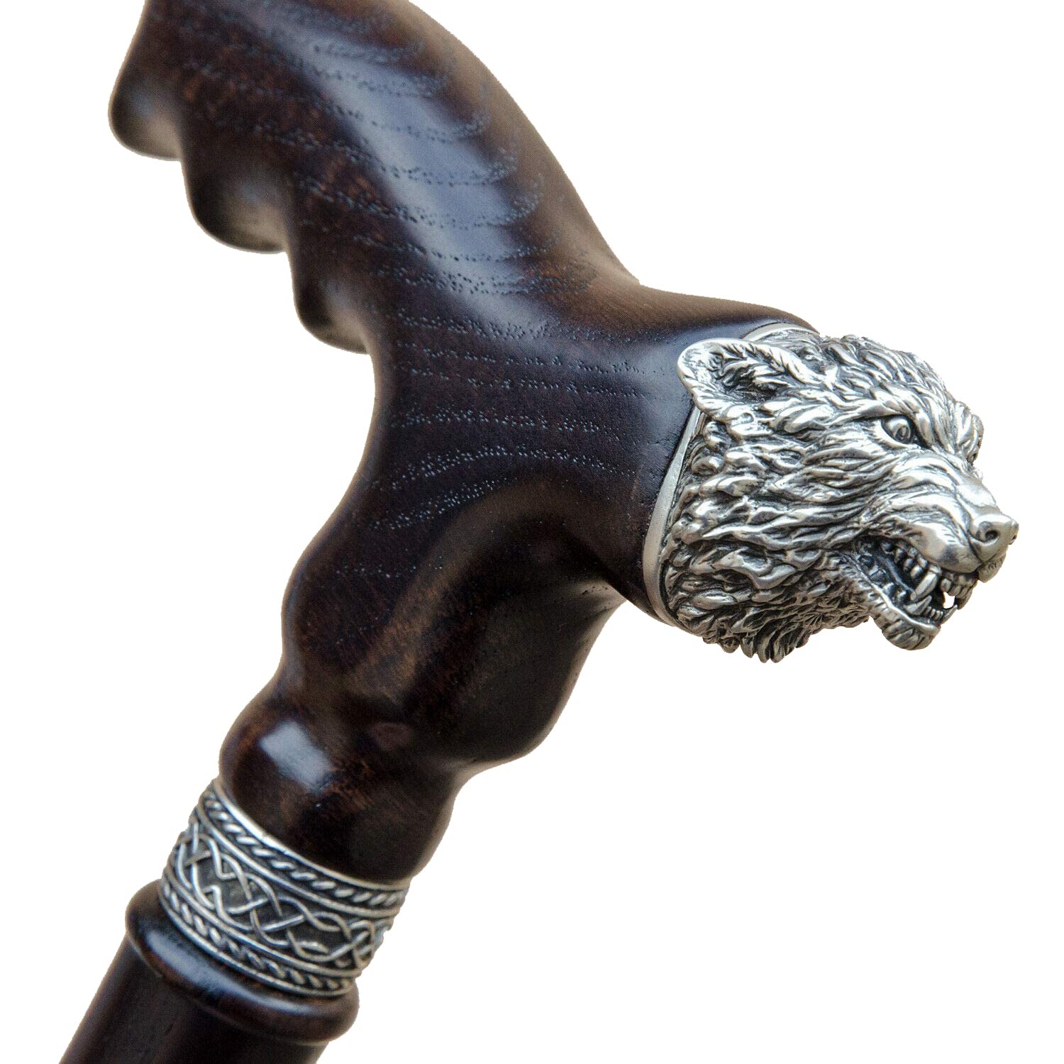 Amazon.com: Custom Angry Wolf Wooden Walking Cane - Vintage Derby Canes ...