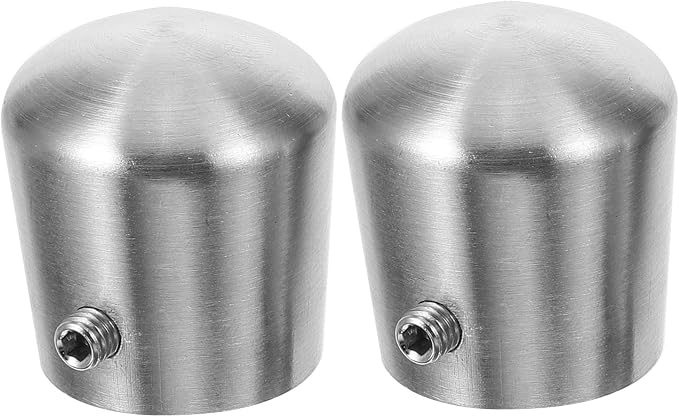 Yardenfun Stainless Steel Plug - 2Pcs Handrail End Caps for Stair ...