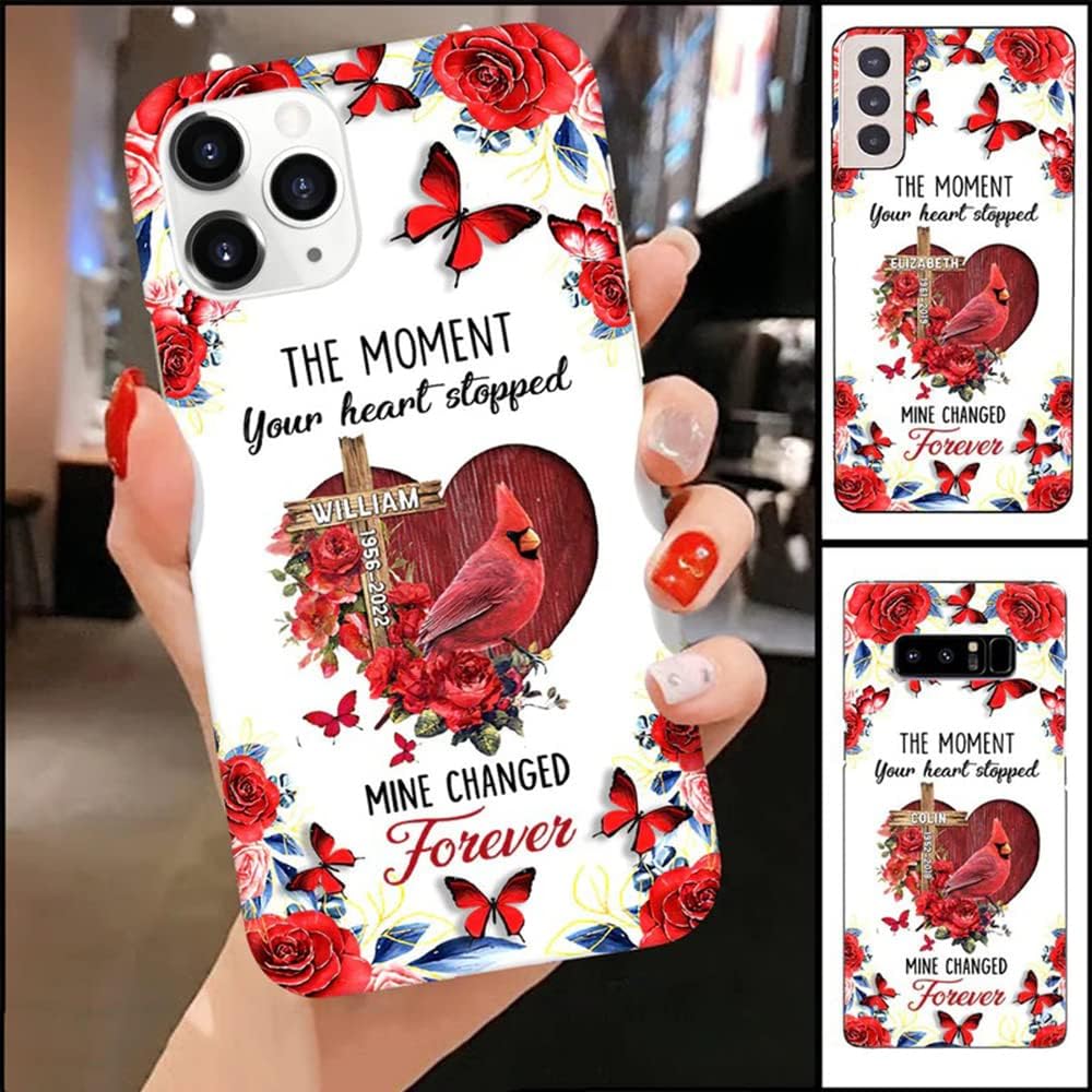 Amazon.com: Memorial Cardinal Phone Case, The Moment Your Heart Stopped ...
