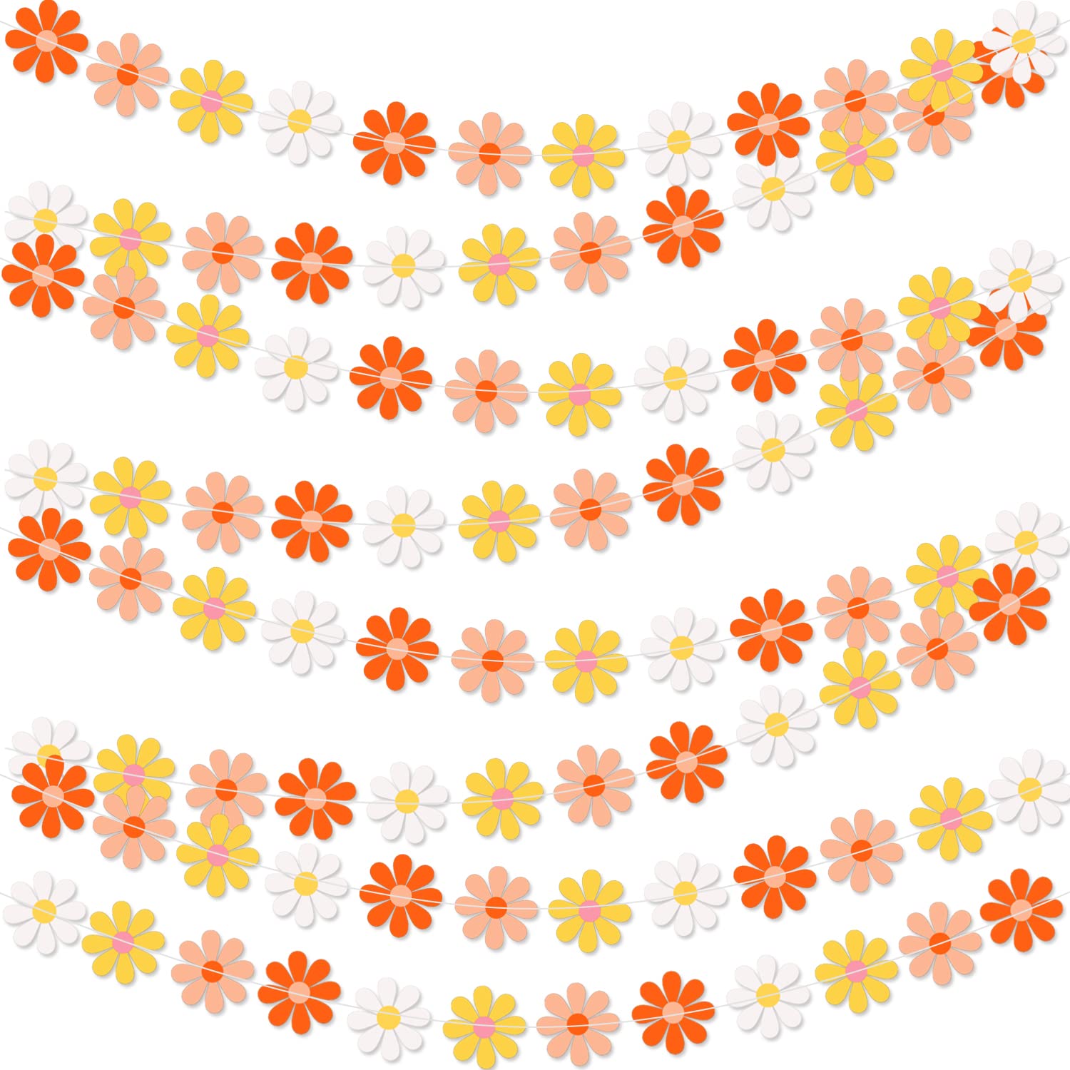 Colorful Daisy Border