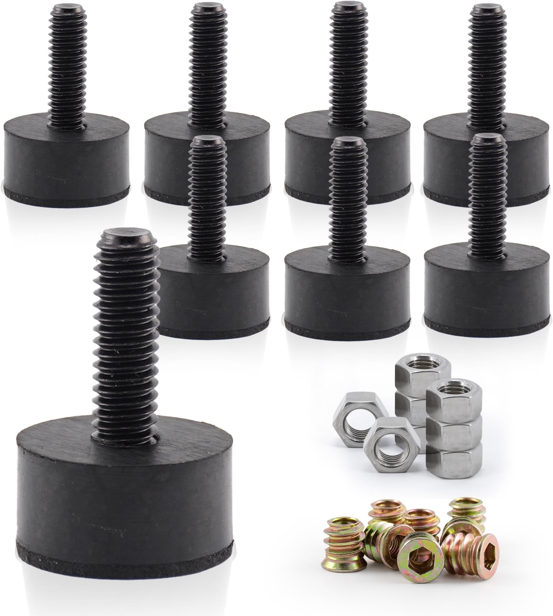 1/4" Thread Leveling Feet, 12 Pcs Furniture Levelers for Uneven Floors ...