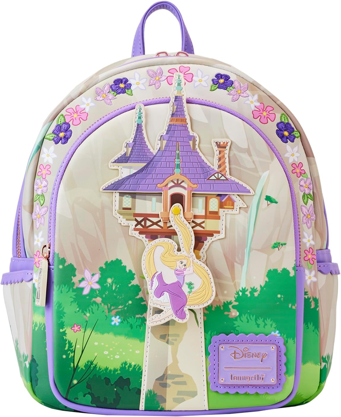 Amazon.com: Loungefly Disney Tangled Rapunzel Swinging From Tower Mini ...