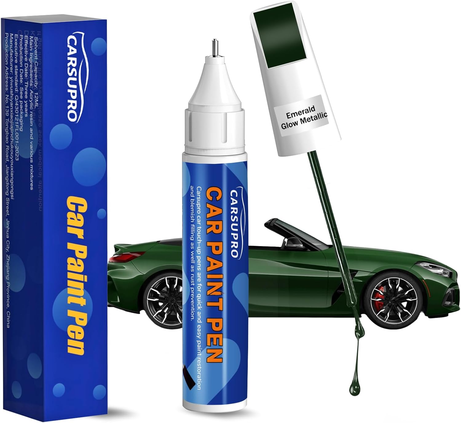 Amazon.com: Green Touch Up Paint for Cars,Car Paint Touch Up Pen for ...