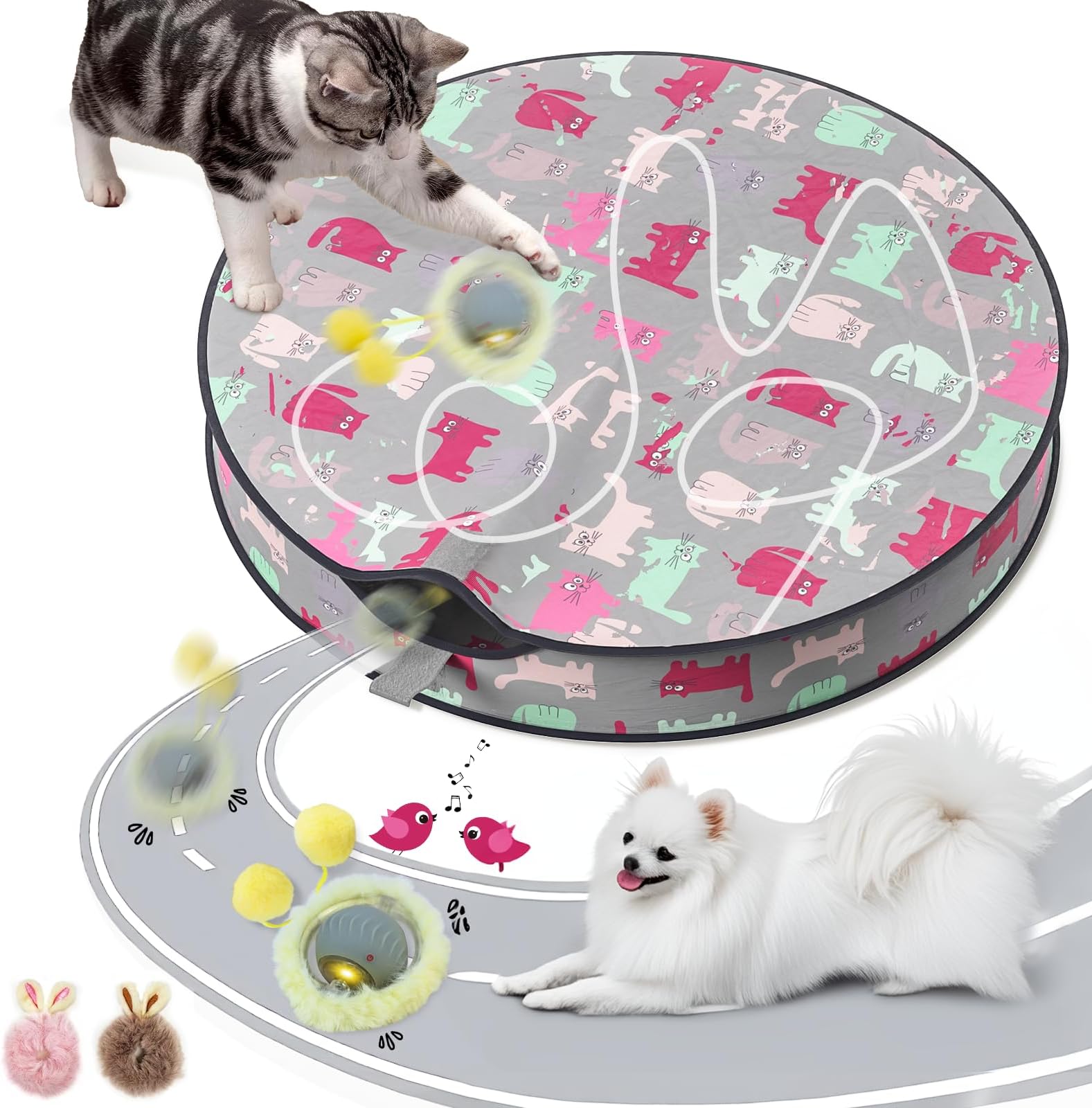 Amazon.com : Interactive Cat Toys for Indoor Cats Kitten Puppy ...