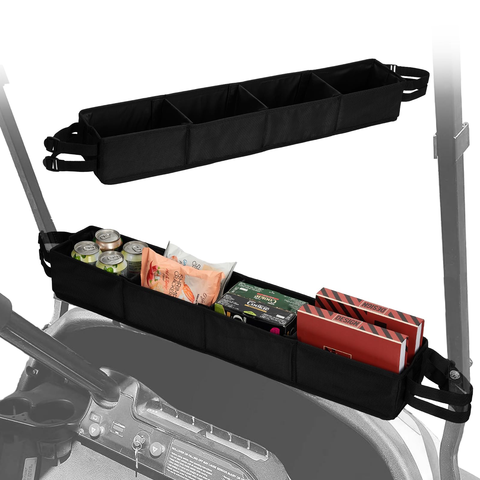 Amazon.com : Blogole Golf Cart Front Inner Storage Basket, No Drilling ...