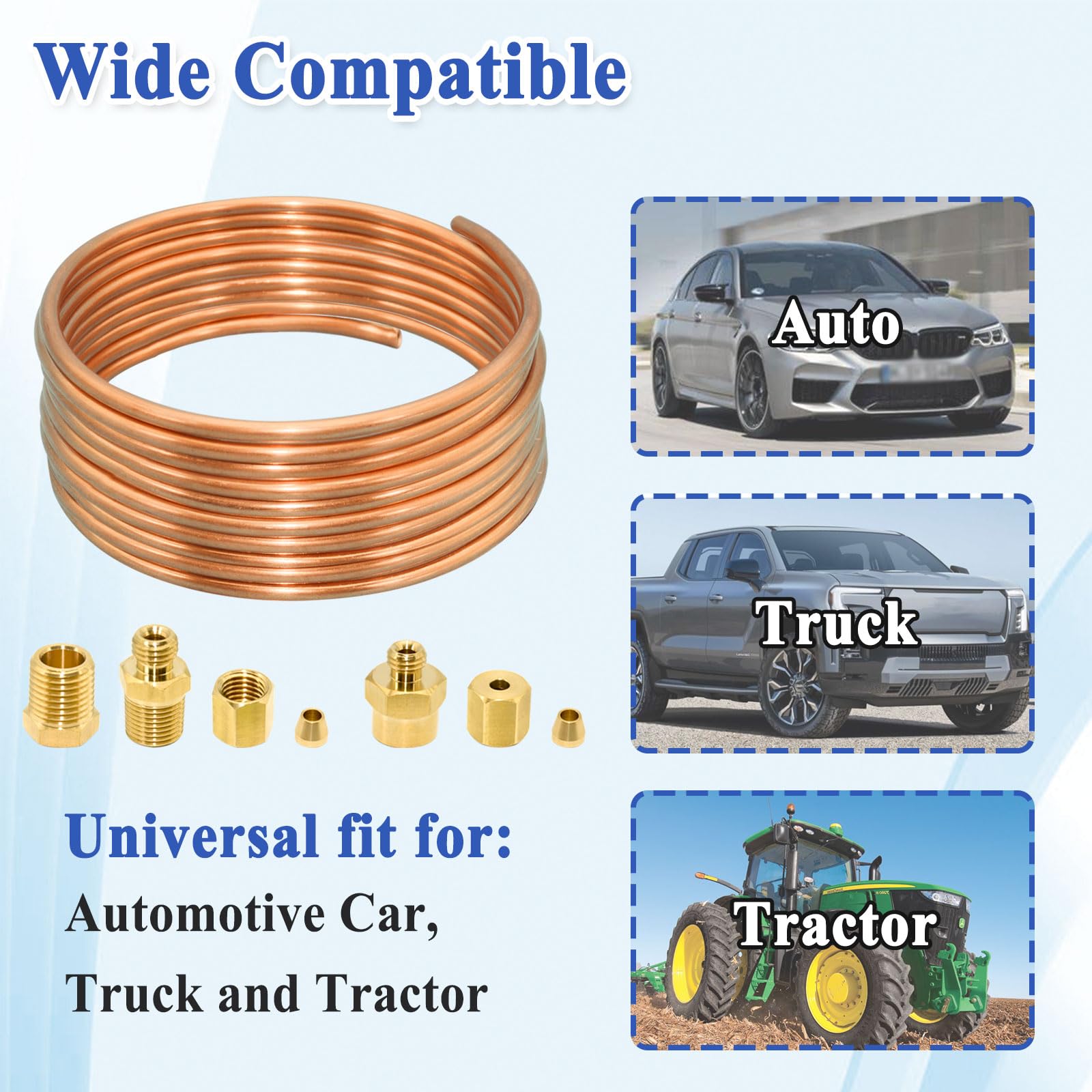Snapklik.com : 72 Oil Pressure Gauge Tubing Kit