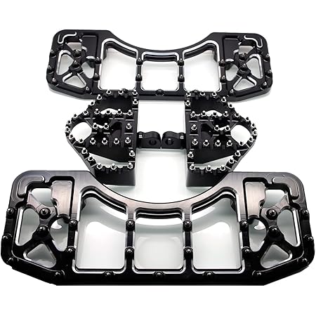 Amazon.com: HCmotorku Motorcycle Floorboards Set Driver Passenger ...