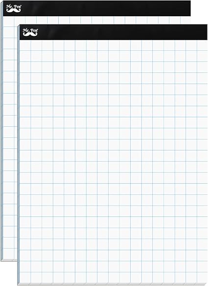 Amazon.com : Mr. Pen- Graph Paper, 2 Pack, 8.5"x11", 2x2 (2 Squares per ...