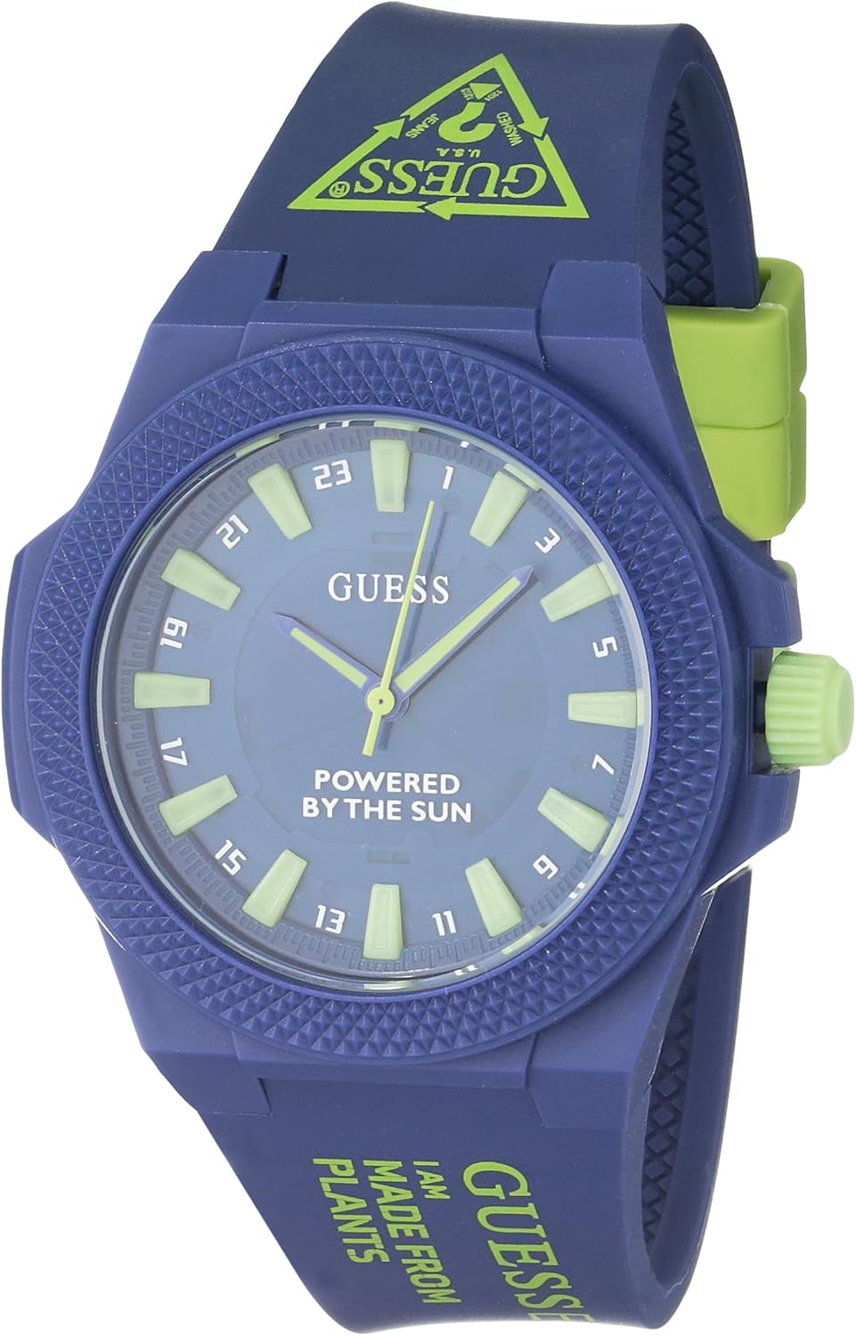 Amazon.com: GUESS Ladies 40mm Watch - Blue Strap Blue Dial Blue Case ...