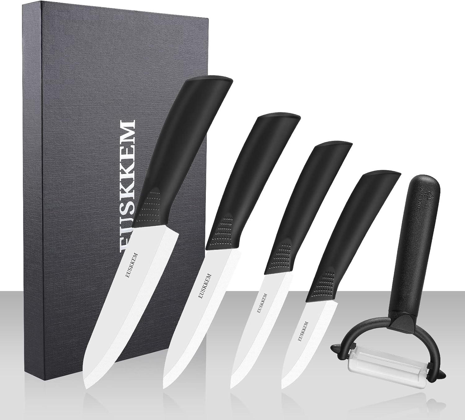 Amazon.com: Ceramic Knife, Kitchen Ceramic Knife Set Including Chef's ...