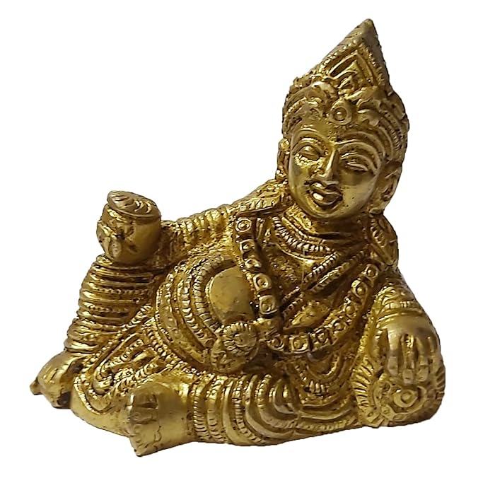 Buy Brass kubera Statue Hindu god of Wealth & Prosperity kuber ...