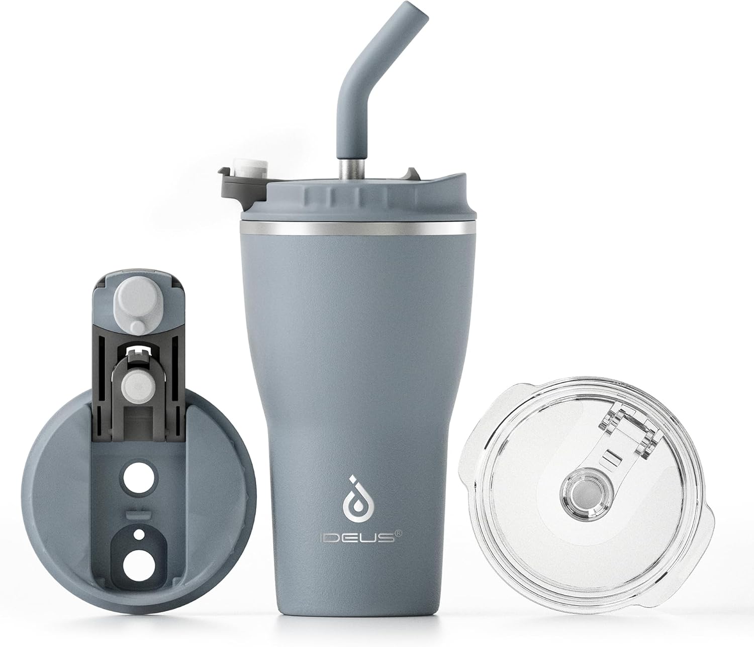 Amazon.com: Ideus Travel Coffee Mug 14 oz, Stainless Steel Double-Wall ...