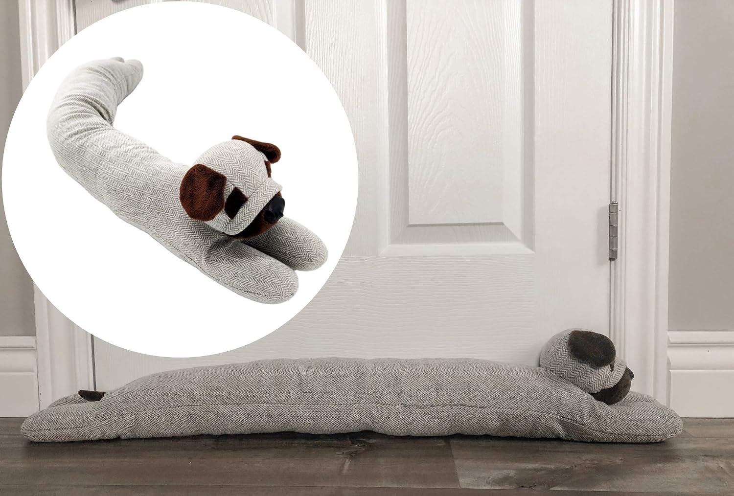 Amazon.com: Lassou 34 Inch Premium Decorative Dog Under Door Draft ...