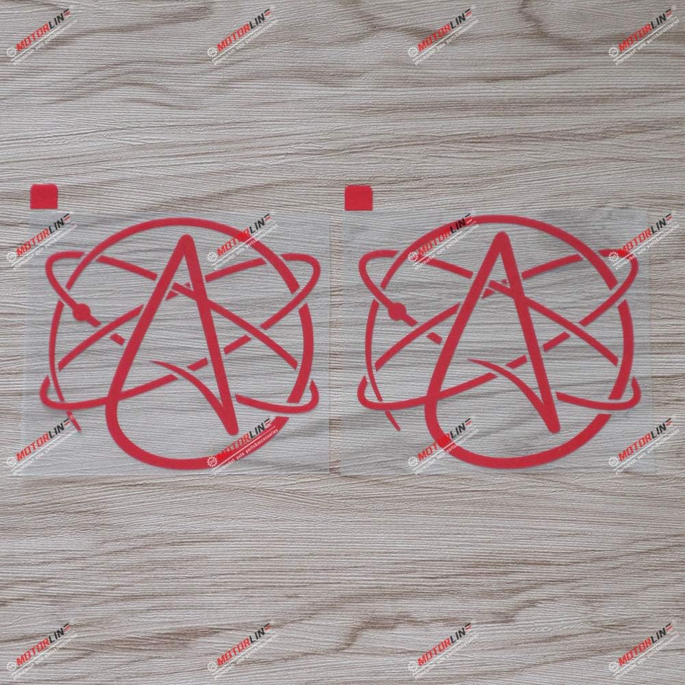 Amazon.com: EvolveFISH Atheist Fish Weatherproof Vinyl Decal - [White ...