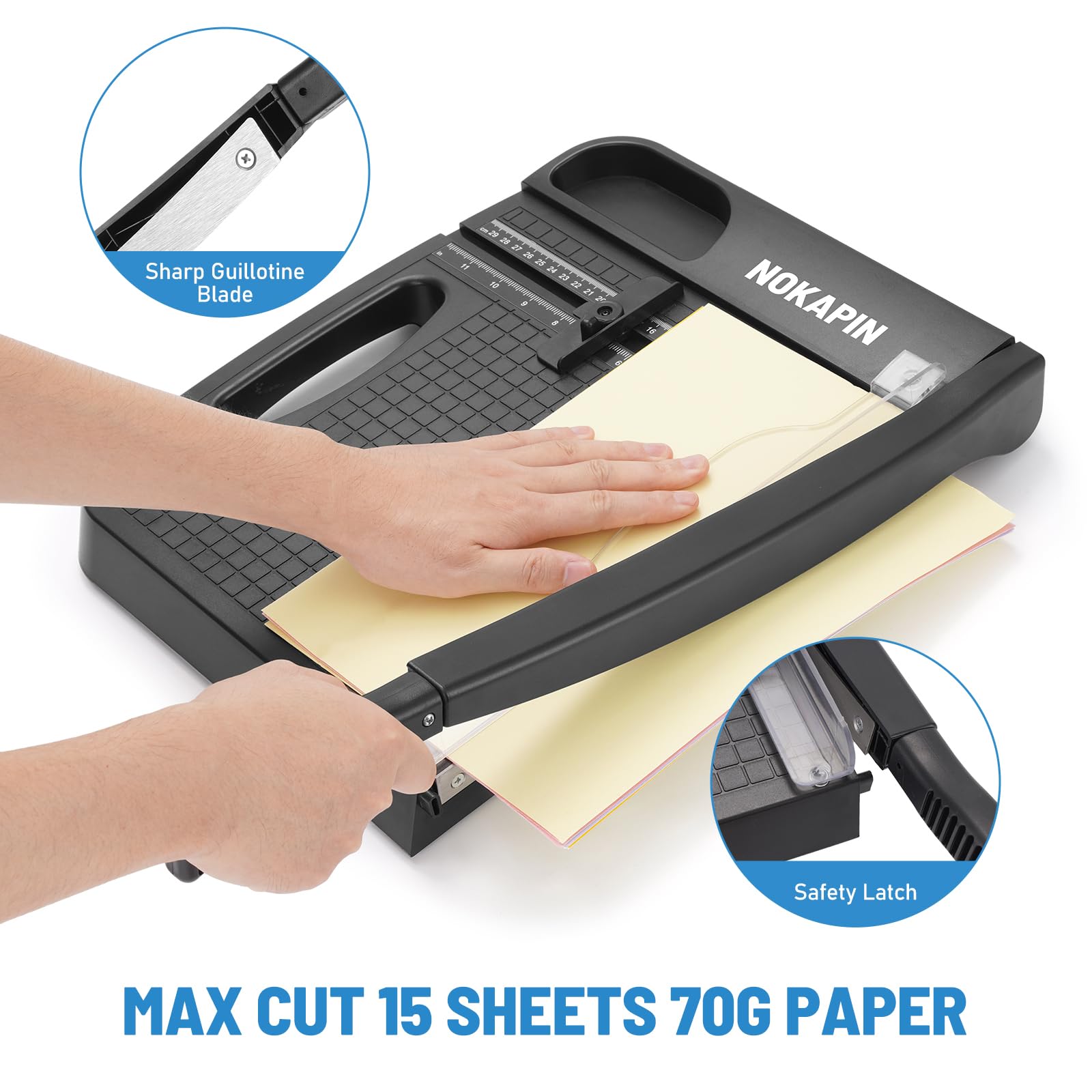 Paper Cutter,Paper Slicer with Safety Guard, 12" Cut Length Recycled ...