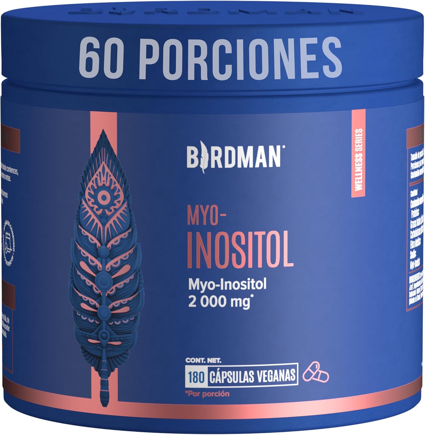 Birdman Myo Inositol 2000 mg | Suplemento Premium | Fórmula Limpia Sin ...