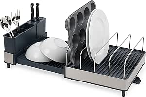 Amazon.com: Joseph Joseph Extend Max Steel Expanding Dish Drying Rack ...