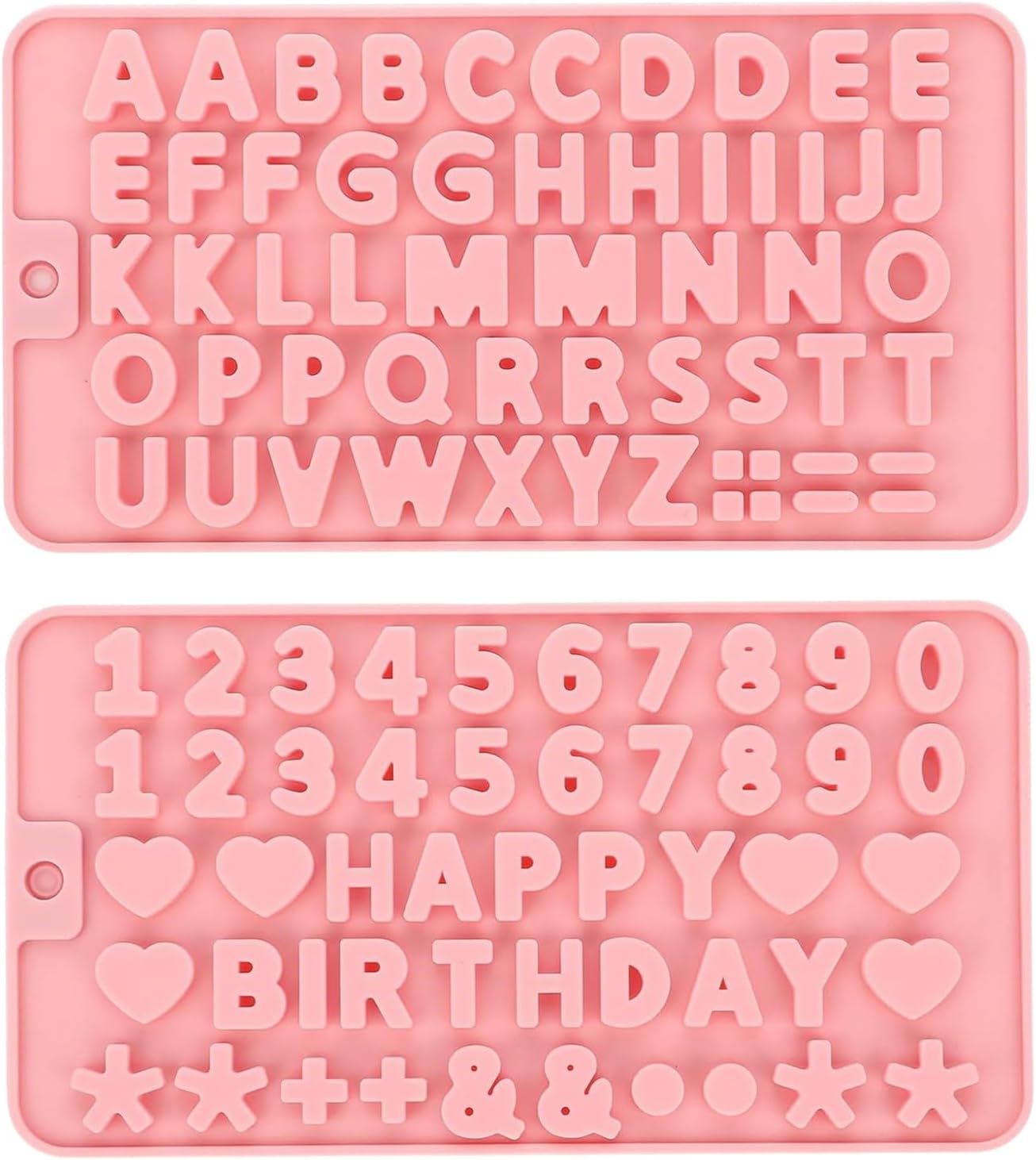 Amazon.com: 2 pcs Number Chocolate Molds and Letter Silicone Molds ...
