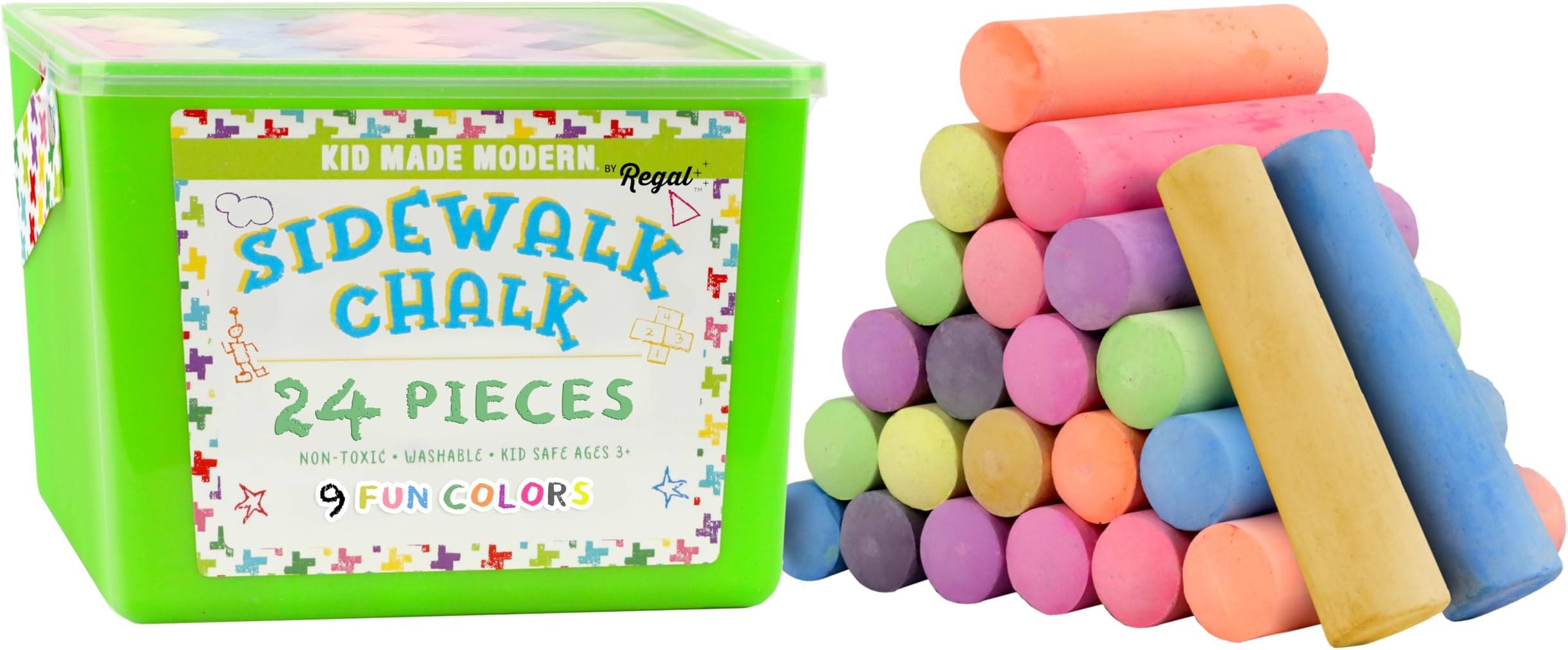Amazon.com: Cra-Z-Art Classic Colored Chalk, Assorted Colors, Pack Of ...