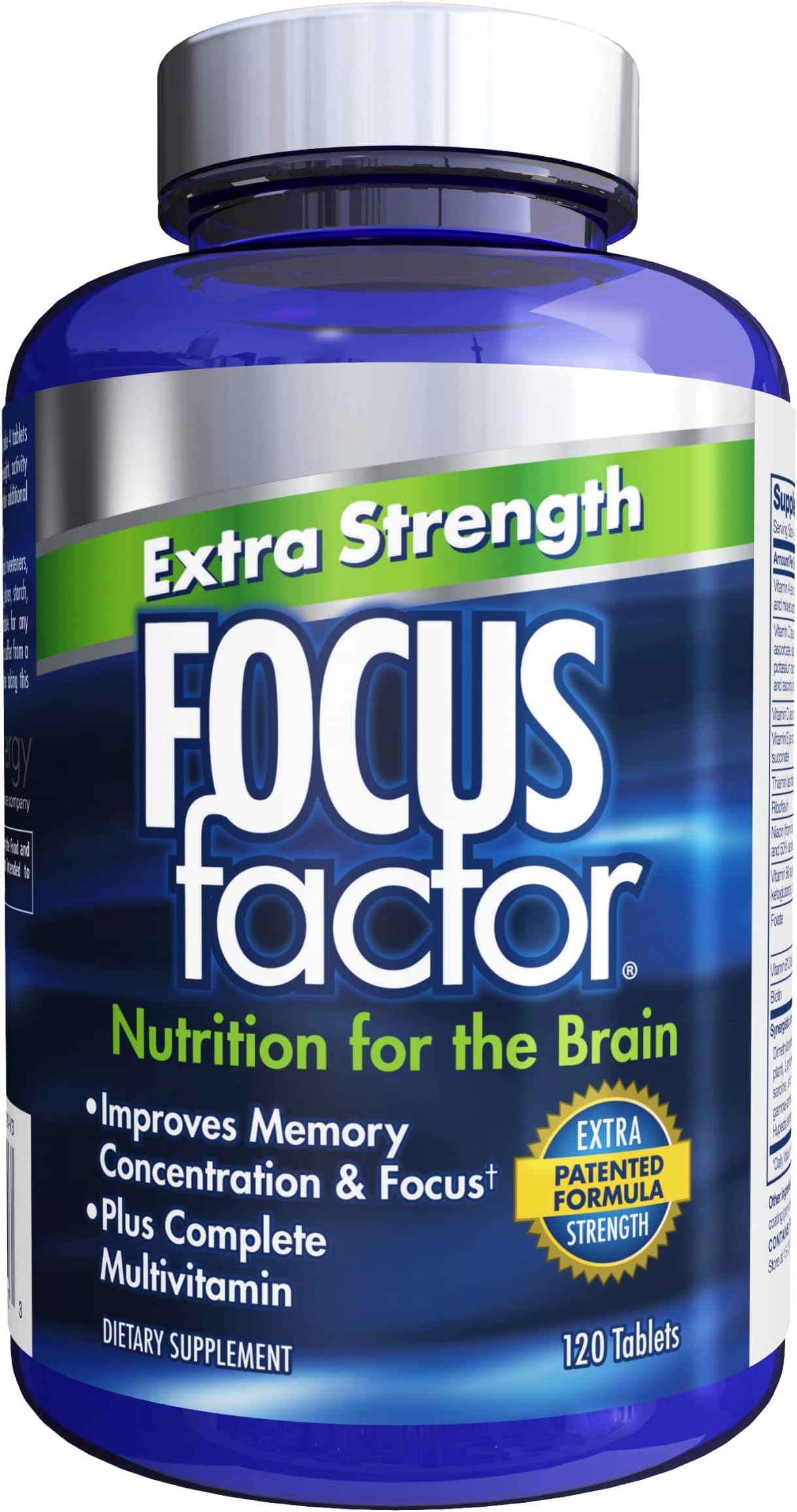 Amazon.com: Focus Factor Adults Extra Strength, 120 Count - Brain ...