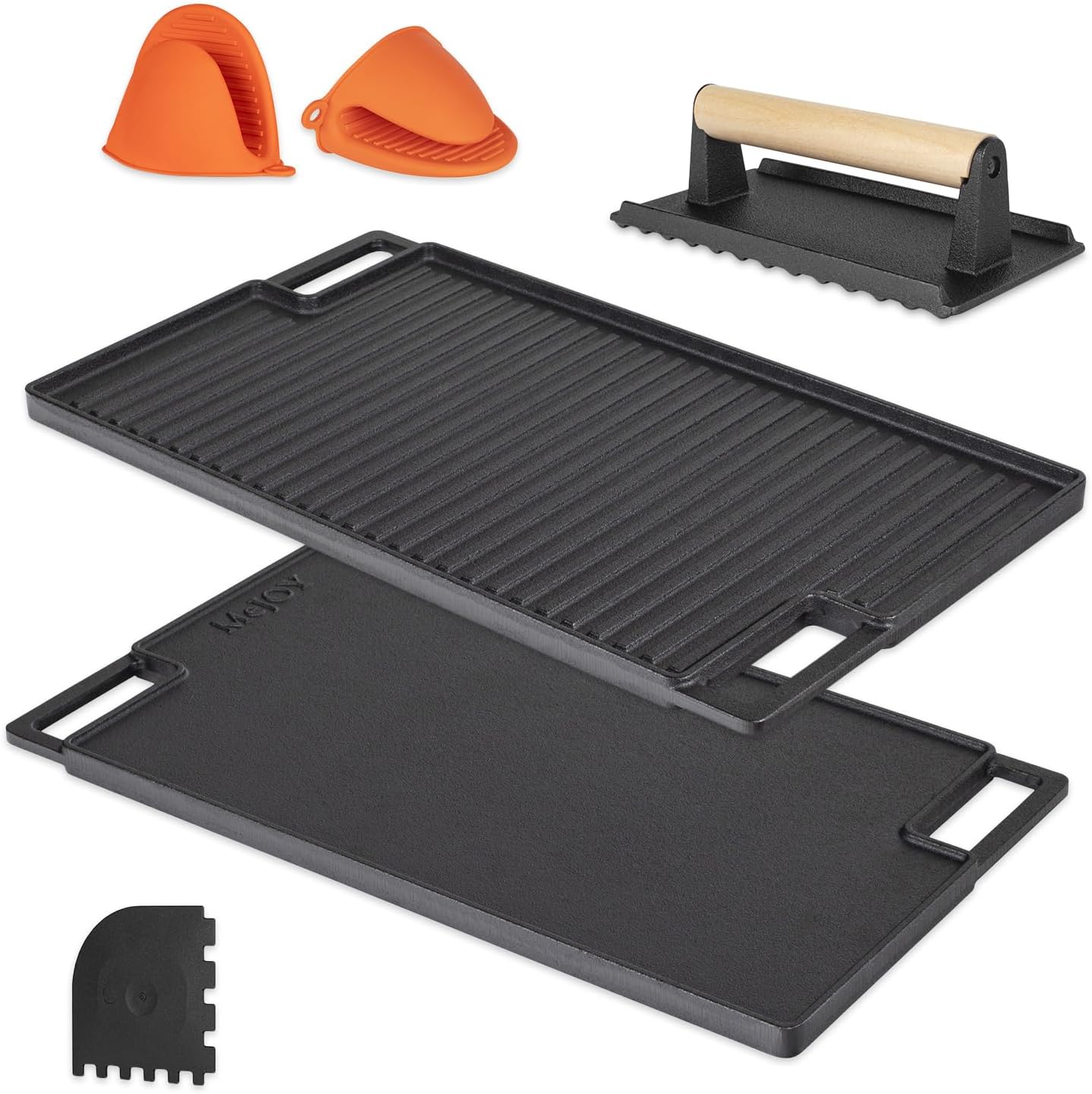 Amazon.com: Cast Iron Griddle for Stove Top, Reversible Grill/Griddle ...