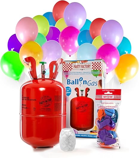 Amazon.com: Party Factory Helium Tank for up to 30 Balloons incl ...