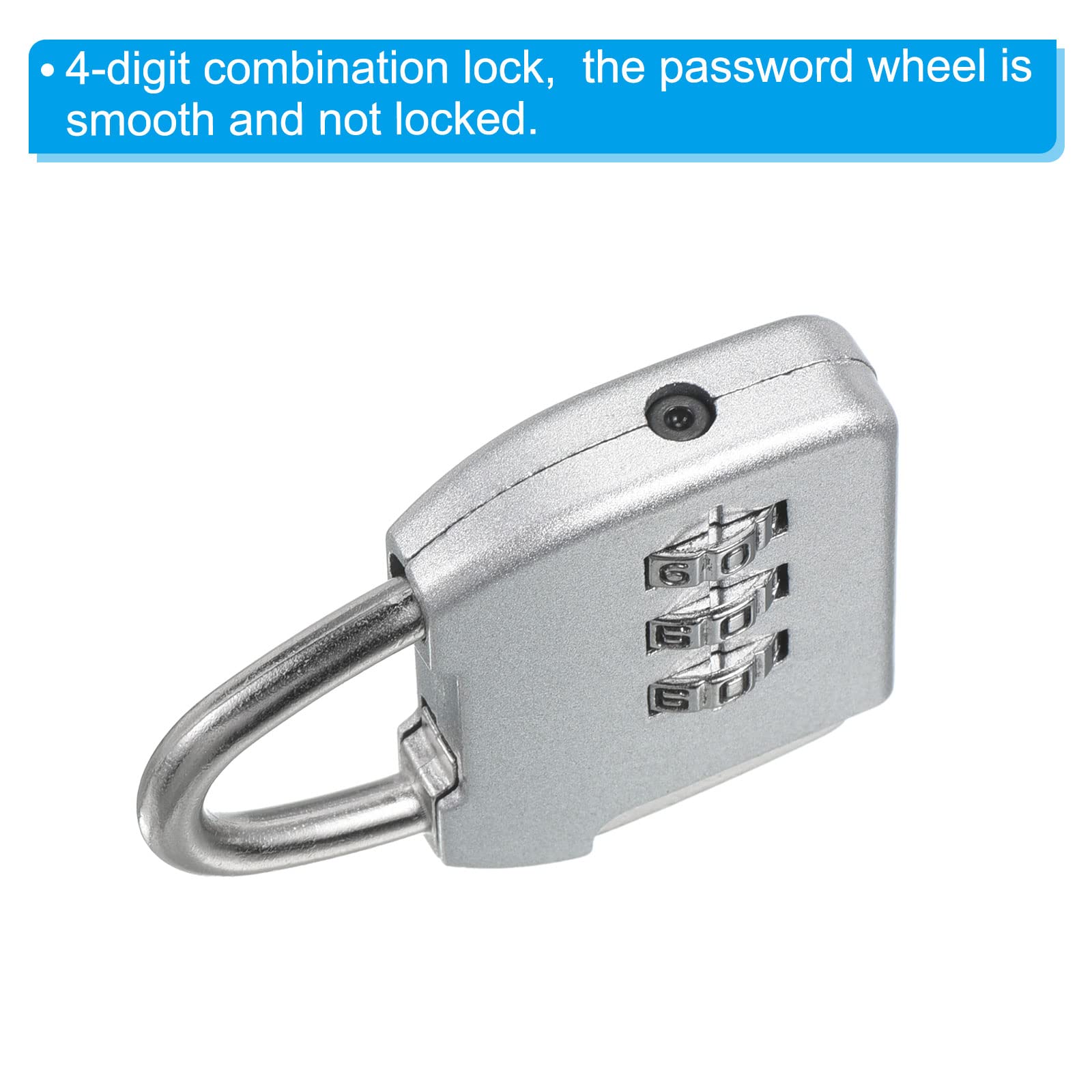 PATIKIL Security Steel Cable with 3 Digit Combination Lock, Travel ...