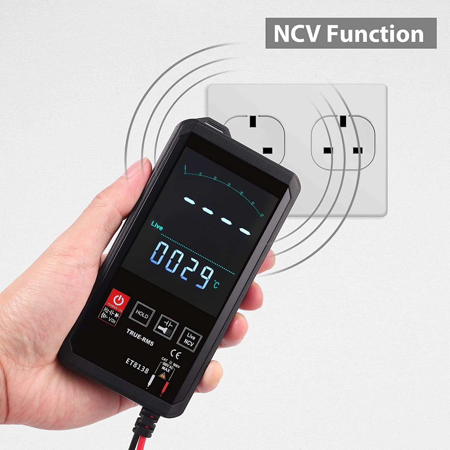 Digital Multimeter Smart Touch Color Screen True RMS 6000 Counts ...