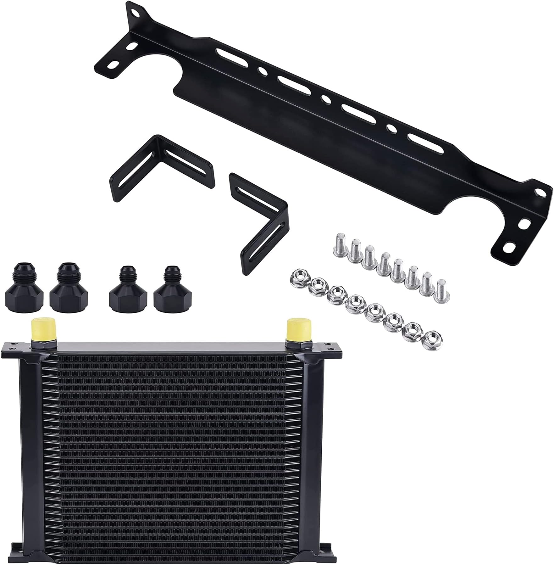 Amazon.com: EVIL ENERGY 30 Row Oil Cooler Bundle with 330mm Oil Cooler ...