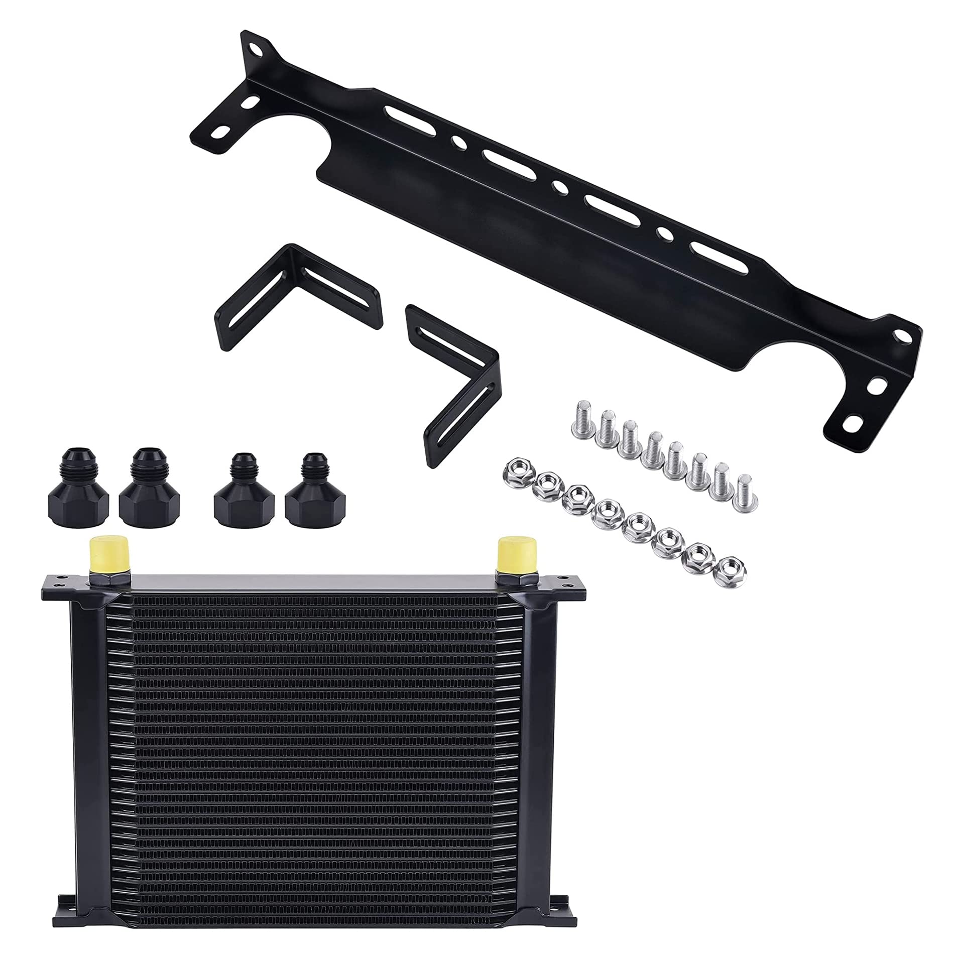 Amazon.com: EVIL ENERGY 30 Row Oil Cooler Bundle with 330mm Oil Cooler ...