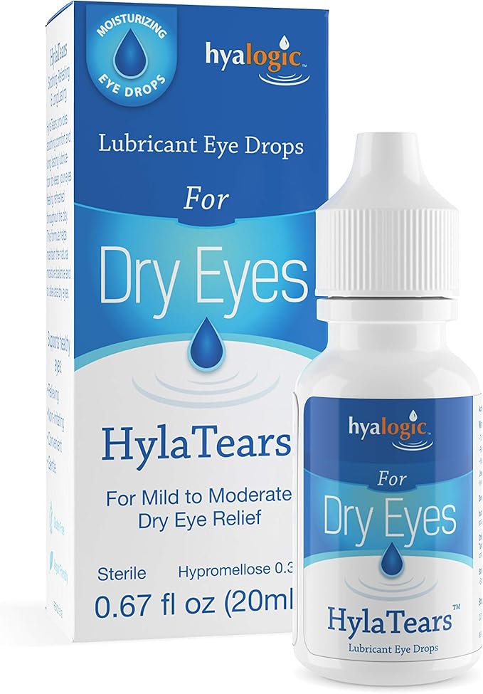 Amazon.com: Hyalogic HylaTears Lubricant Eye Drops | Hyaluronic Acid ...