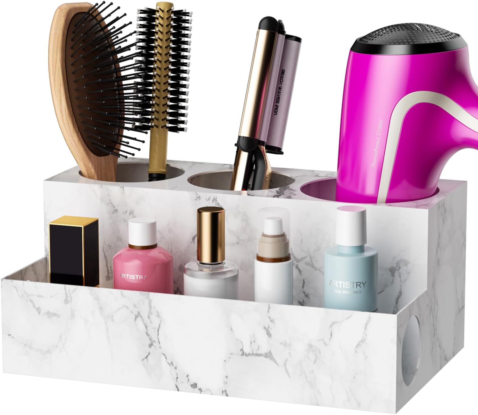 Amazon.com: VITVITI Toothbrush Holder for Bathroom and Resin Hair Tool ...